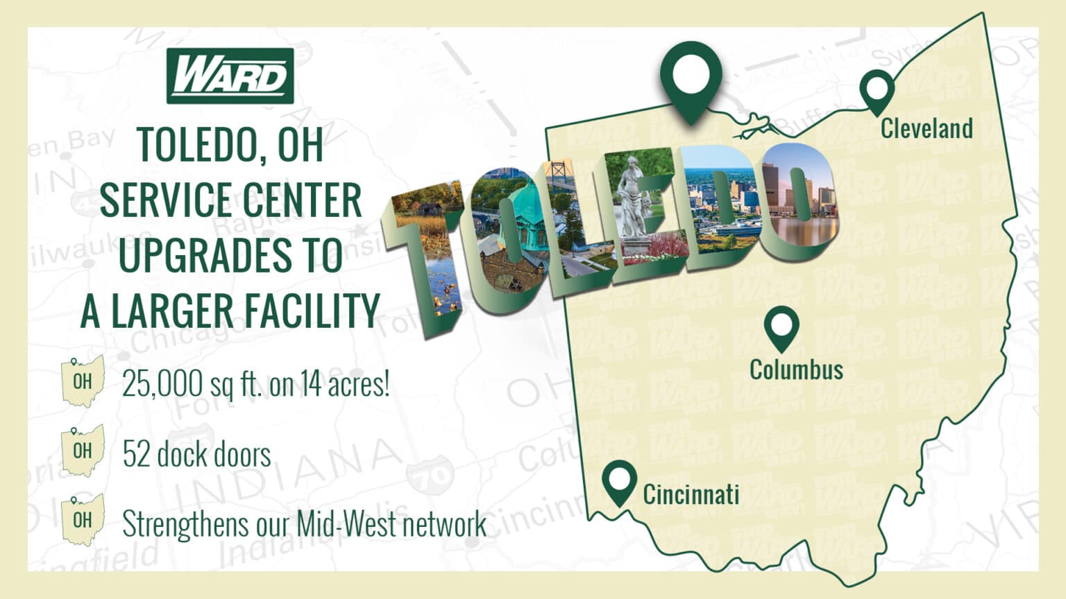 New Toledo Service Center | Ward TLC Ohio